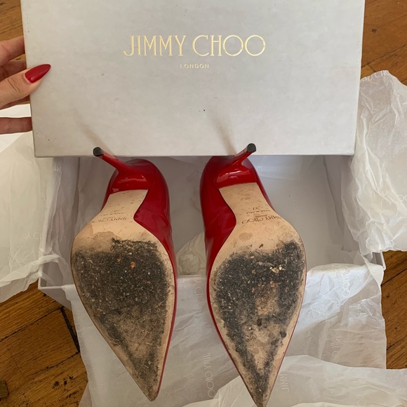Jimmy Choo | Shoes | Jimmy Choo Red Heels | Poshmark